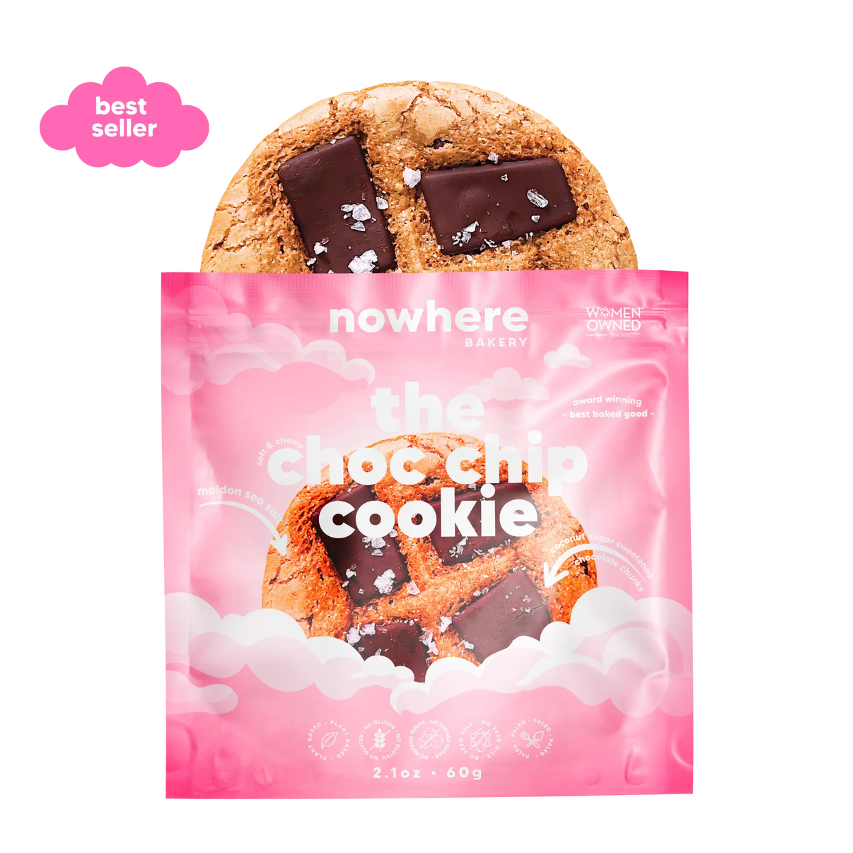 Chocolate Chip Cookies - Nowhere Bakery - Nationwide Shipping