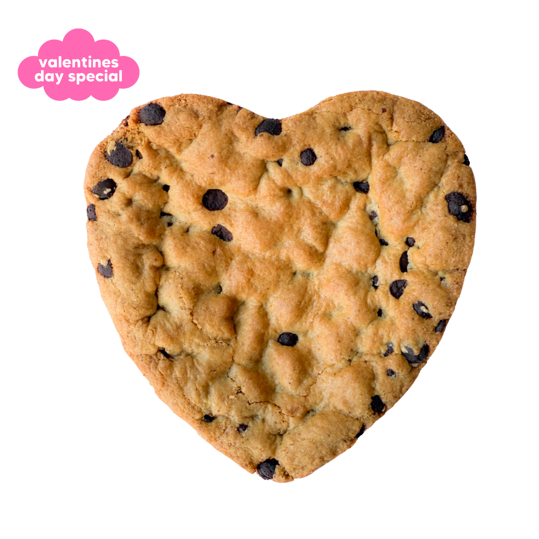 Valentines Heart Cookie Cake - Nowhere Bakery